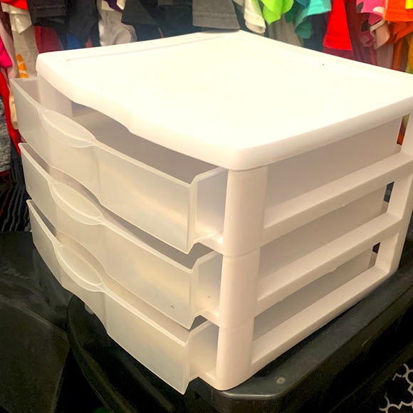 Storage & Organization | Whiteclearplastictotedrawerorganizerdresser ...